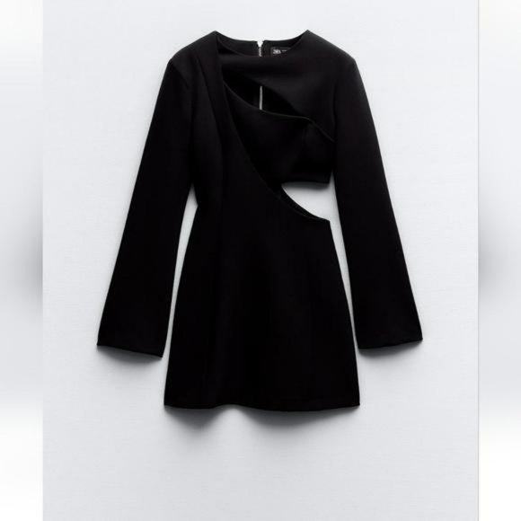 Zara | Dresses | Zara Cut Out Crepe Mini Dress | Poshmark